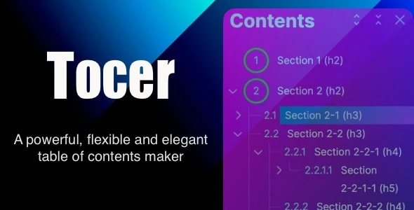 Download Tocer – table of contents maker (formerly Fixed Toc) Addon ...
