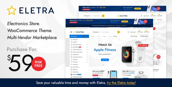 Free Eletra – Marketplace Electronics Store GPL Template Download ...